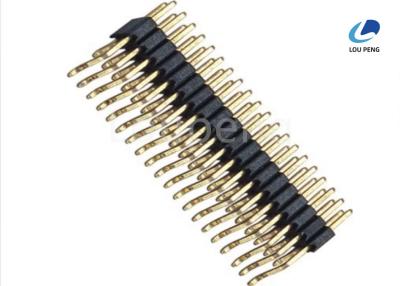 China Operation Temperature Minus 65 Celsius To Plus 125 Celsius Pin Header Connector With Insulator LCP Nylon PA6T PBT Plus 30 Percent Glass Fiber UL94V0 for sale