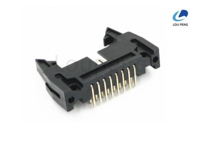 China Operating temperaturerange minus 65 degrees Celsius to plus 125 degrees Celsius IDC Socket BOX Header Insulation Resistance 1000M Ohms Min Insulator PA6T UL 94V 0 Black for sale