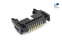 China Operating temperaturerange minus 65 degrees Celsius to plus 125 degrees Celsius IDC Socket BOX Header Insulation Resistance 1000M Ohms Min Insulator PA6T UL 94V 0 Black for sale