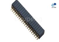 China Right Angle Female PCB Header Connector Double Row SMT Insulation Resistance 1000MΩ Min Excellent Electrical Performance for sale