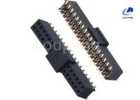China Right Angle Female Connector Header Pin Double Row SMT Connector Operating Temperature Minus 40 to Plus 105 Degrees for sale