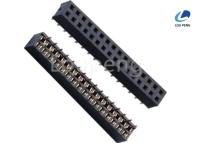 China Phosphor Bronze Female Pin Header Connector Max Processing Temp 230 Degrees Celsius For 30 to 60 Seconds Durable Electrical Connector for sale
