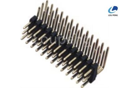 China Gold Plating Surface Mount Pin Header Male Pin Connector Perfect for High Frequency Signal Transmission and PCB Mounting for sale