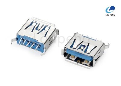 China Copper Alloy With Gold Or Nickel Plating USB Connector Contact Impedance 30mΩ MAX Insulation Resistance 100 Megohms Min Durable for sale