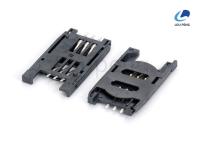 China Copper Alloy Shell SIM Holder Connector Featuring LCP UL94V-0 Insulator Material and Heights Ranging from 15mm to 30mm for sale