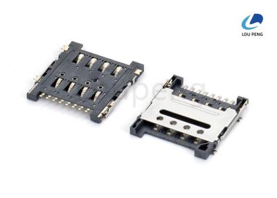 China 1.5mm Height Subscriber Identity Module Holder Durable 10000 Mating Cycles Secure Connection for Telecommunications Equipment for sale