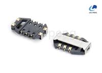 China 3Amps Current Rating SIM Holder Connector Gold Plated Contact Pitch Options 0.7mm 0.88mm 1.1mm 1.27mm 2.54mm Electrical Component for sale