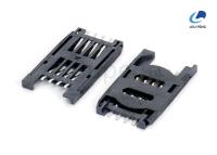 China Height 3.0mm SIM Card Holder Connector Offering Insulation Resistance 1000Megohms Minimum at DC 500V and Compact for Electronics for sale