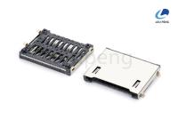 China Tin Lead 100u Plating Secure Digital Holder Connector Featuring Card Detect Switch True Suitable for Embedded Systems and Devices for sale