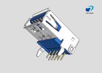 China usb 3.0 connector 9pin RIGHT ANGLE A type female for sale