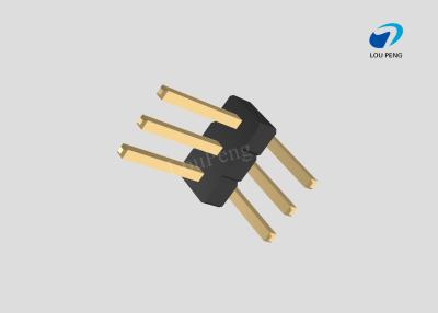 China Pin Header 1x03pin 1.27mm pitch horizontal for sale