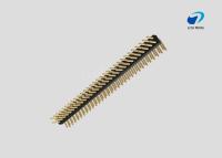 China Pin Header 2x30pin 2.54mm pitch horizontal 90degree for sale