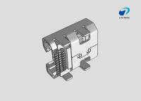 China 0.40mm Pitch Micro HDMI Connector, Right-Angle Receptacle, Surface Mount, with Through Hole Shell Tabs for sale