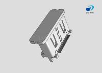 China 0.50mm Pitch HDMI Receptacle, Vertical, 8.50mm Mounted Height, Surface Mount, 0.76µm Gold (Au) Plating, with Cap for sale