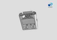 China 0.40mm Pitch Micro HDMI Connector, Right-Angle Receptacle, Surface Mount, with Through Hole Shell Tabs for sale