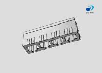 China RJ45 Connectors, RJ45, Multiple Ports, Port Matrix Configuration 1 x 4, RJ Type Jacks & Plugs for sale