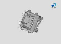 China Industrial RJ45 Mag Jack, RJ45 Connectors, RJ45 with Integrated Magnetics, Single Port, Port Matrix Configuration 1 x 1 for sale