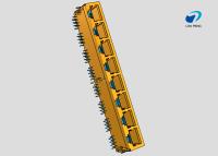 China RJ45 8-port jack Cat.5 THT angled for sale