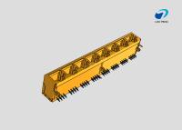 China RJ45 8-port jack Cat.5 THT angled for sale