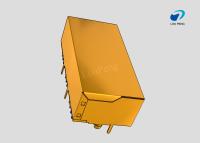 China RJ45 3-port jack Cat.5 THT angled for sale
