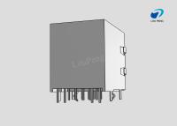 China RJ45 network port, 8P8C type, twin design, without indicator light for sale