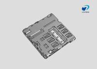 China SIM Connectors, SIM Card Connectors, 3FF SIM Compatible Card, 6 Position, 2.54mm [.1in] Centerline, 6 Loaded Position for sale