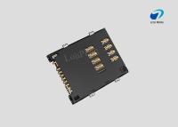 China SIM Connectors, SIM Card Connectors, 2FF mini SIM Compatible Card, 8 Position, 2.54mm [.1in] Centerline for sale