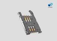 China SIM Connectors, SIM Card Connectors, 2FF mini SIM Compatible Card, 6 Position, 2.54mm [.1in] Centerline,SMT for sale