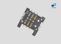 China SIM Connectors, SIM Card Connectors, 2FF mini SIM Compatible Card, 6 Position, 2.54mm [.1in] Centerline,SMT for sale