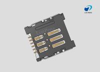 China SIM Connectors, SIM Card Connectors, 2FF mini SIM Compatible Card, 6 Position, 2.54mm [.1in] Centerline,SMT for sale