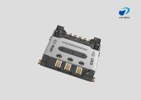 China SIM Connectors, SIM Card Connectors, 2FF mini SIM Compatible Card, 6 Position, 2.54mm [.1in] Centerline,SMT for sale