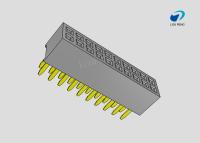China Female header, PCB Mount Receptacle, Vertical, Board-to-Board, 20 Position, 2.54mm Pitch, Shrouded, Gold Flash, DIP for sale