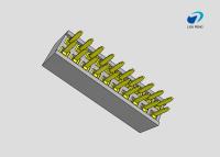 China Female header, PCB Mount Receptacle, Vertical, Board-to-Board, 20 Position, 2.54mm Pitch, Shrouded, Gold Flash, DIP for sale