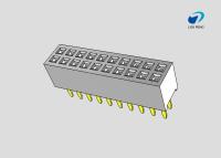 China Female header, PCB Mount Receptacle, Vertical, Board-to-Board, 20 Position, 2.54mm Pitch, Shrouded, Gold Flash, DIP for sale