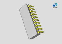 China Female header, PCB Mount Receptacle, Vertical, Board-to-Board, 10 Position, 2.0mm Pitch, Shrouded, Gold Flash, 90 degree for sale