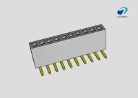 China Female header, PCB Mount Receptacle, Vertical, Board-to-Board, 10 Position, 2.0mm Pitch, Shrouded, Gold Flash, 90 degree for sale