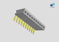 China Female header, PCB Mount Receptacle, Vertical, Board-to-Board, 10 Position, 2.0mm Pitch, Shrouded, Gold Flash, 90 degree for sale