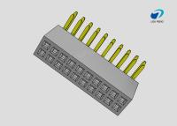 China Female header, PCB Mount Receptacle, Vertical, Board-to-Board, 20 Position, 2.0mm Pitch, Shrouded, Gold Flash, 90 degree for sale