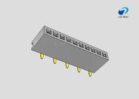 China Female header, PCB Mount Receptacle, Vertical, Board-to-Board, 10 Position, 2.54mm Pitch, Shrouded, Gold Flash, SMD for sale