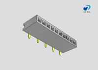 China Female header, PCB Mount Receptacle, Vertical, Board-to-Board, 10 Position, 2.54mm Pitch, Shrouded, Gold Flash, SMD for sale