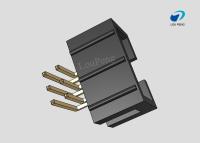 China IDC Header connector,  PCB Mount Receptacle, Board-to-Board, 2X3 Position, 2.54mm Pitch, Gold Flash, Right angle for sale