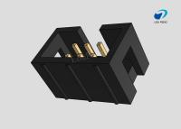 China IDC Header connector, PCB Mount Receptacle, Board-to-Board, 2X3 Position, 2.54mm Pitch, Gold Flash, Vertical for sale