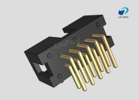 China IDC Header connector, PCB Mount Receptacle, Board-to-Board, 2X5 Position, 2.54mm Pitch, Gold Flash, Right angle for sale