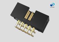 China IDC Header connector, PCB Mount Receptacle, Board-to-Board, 2X5 Position, 2.54mm Pitch, Gold Flash, Right angle for sale