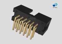 China IDC Header connector, PCB Mount Receptacle, Board-to-Board, 2X6 Position, 2.54mm Pitch, Gold Flash, Right angle for sale
