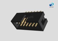 China IDC Header connector, PCB Mount Receptacle, Board-to-Board, 2X6 Position, 2.54mm Pitch, Gold Flash, Right angle for sale