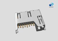 China SD Card Connectors, Secure Digital Compatible Card, 8 Position, Surface Mount, Right Angle for sale