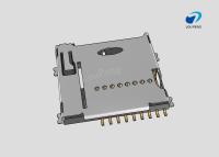 China SD Card Connectors, Secure Digital Compatible Card, 9 Position, Surface Mount, Right Angle for sale
