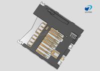 China SD Card Connectors, Secure Digital Compatible Card, 8 Position, Surface Mount, Right Angle for sale