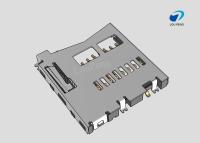 China SD Card Connectors, Secure Digital Compatible Card, 8 Position, Surface Mount, Right Angle for sale